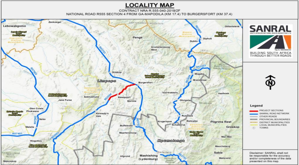 Project: R555 Section 4 from Ga-Mapodila to Burgersfort | L2B