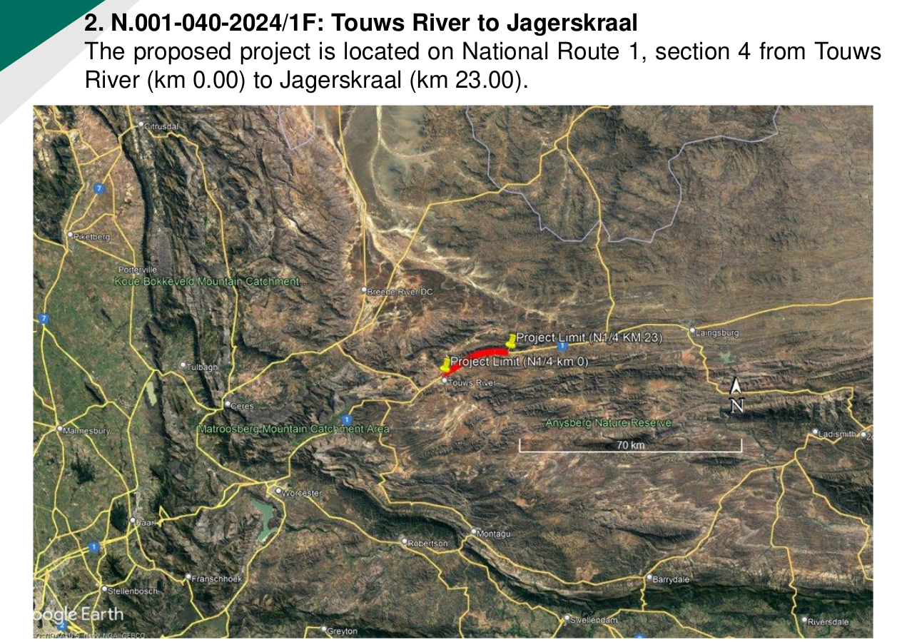 Project: N1 Section 4 Touws River to Jagerskraal | L2B
