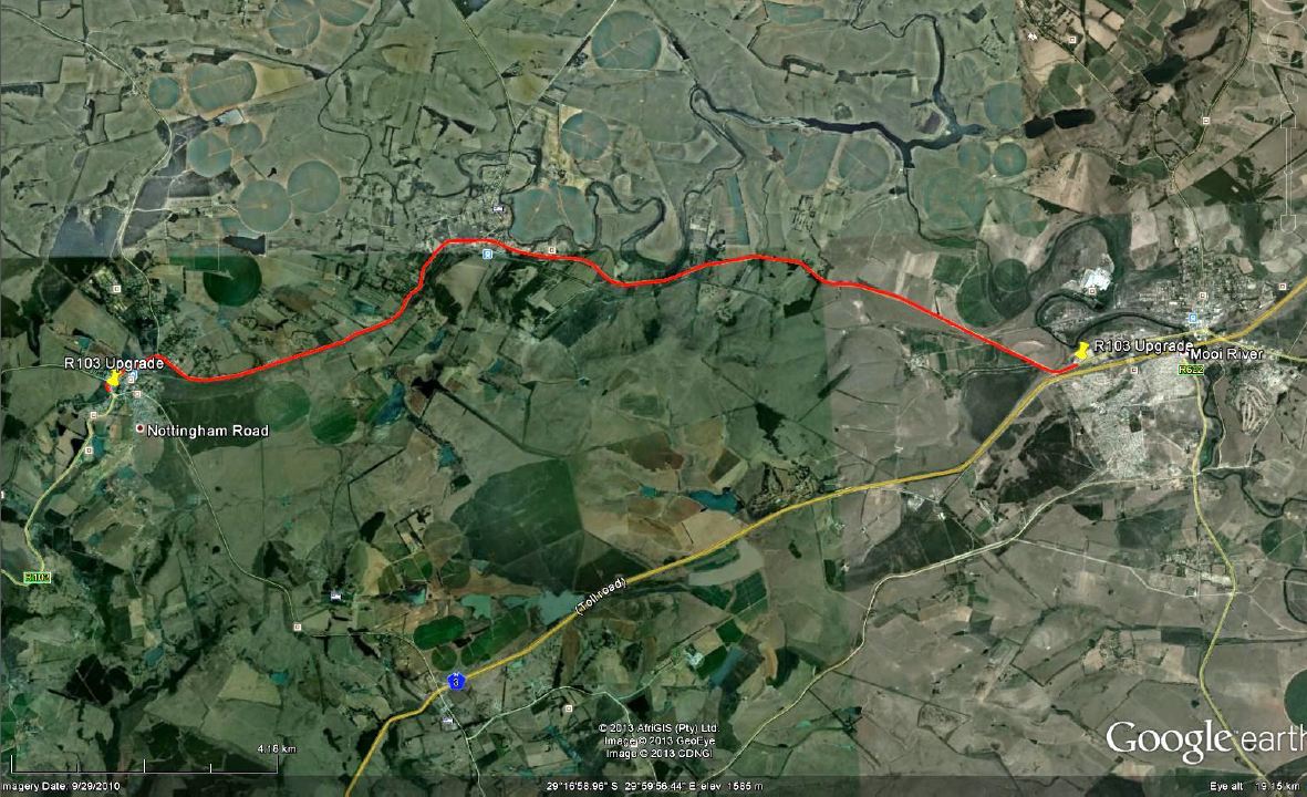 Project: Upgrade of the R103 from Nottingham Road to Mooi River | L2B